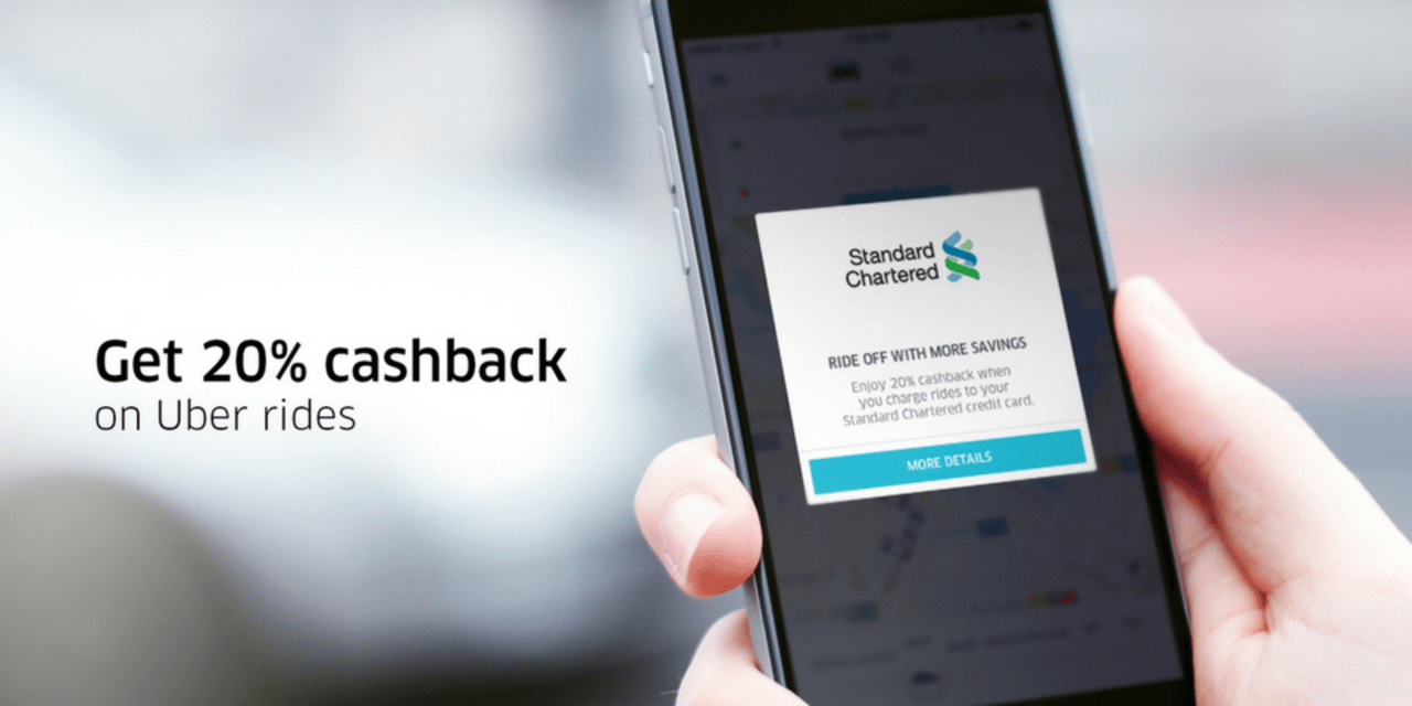 Standard Chartered 20% off Uber and $150 signup credit- what's the ...